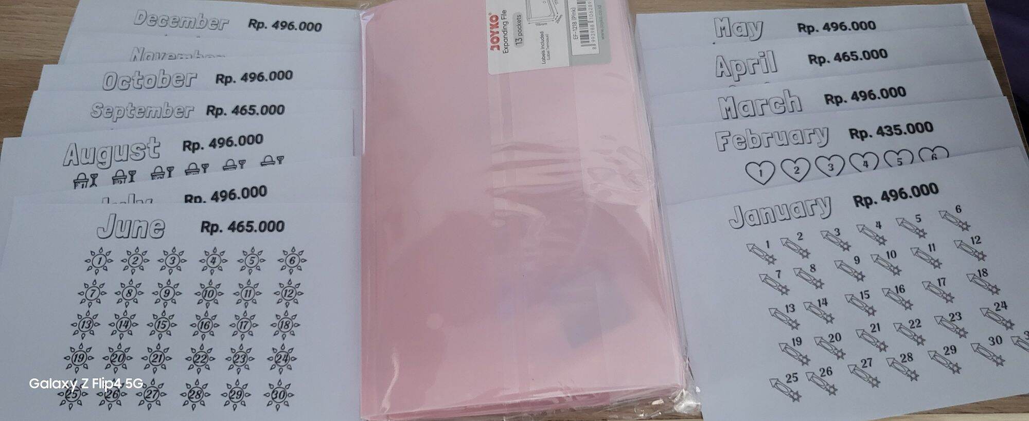 TANTANGAN MENABUNG AMPLOP 1 THN DENGAN FILE MAP AMPLOP | Lazada Indonesia