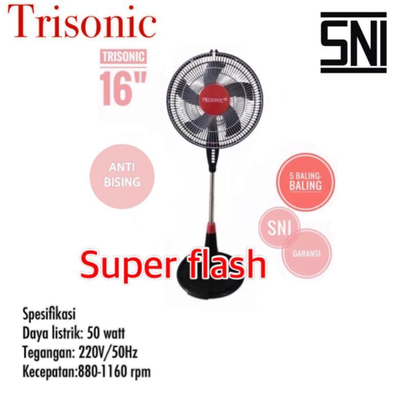 STAND FAN TRISONIC 16inch KIPAS ANGIN BERDIRI 16inch | Lazada Indonesia
