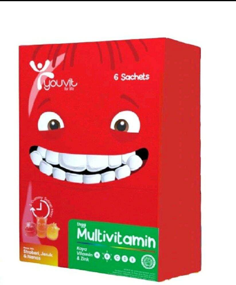 Youvit multivitamin anak gummy 7 box 6 sachet | Lazada Indonesia