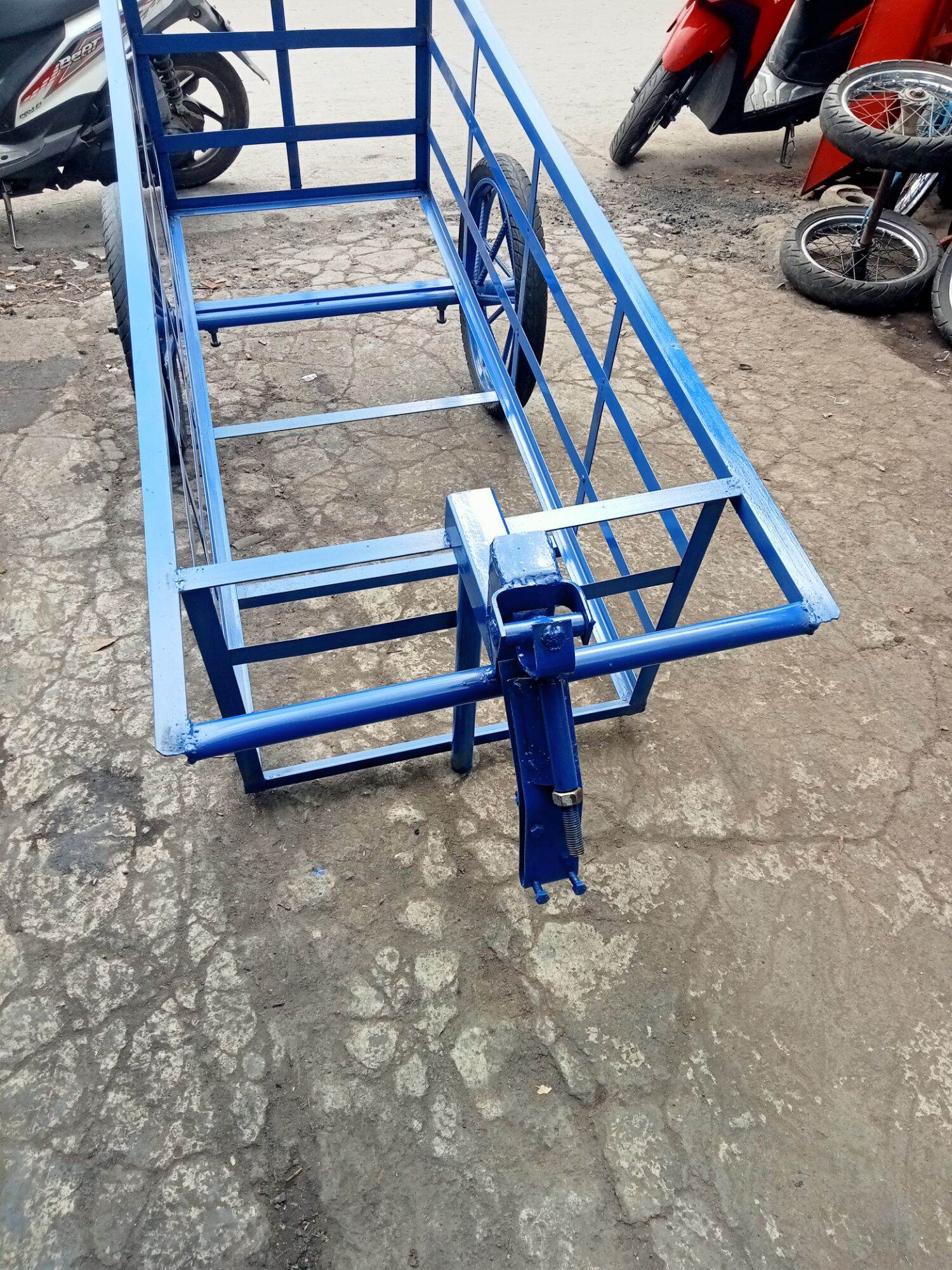 Gerobak Derek Motor Rangka Besi (Barrow crane) UK.P.150cm L.60cm T.50cm ...