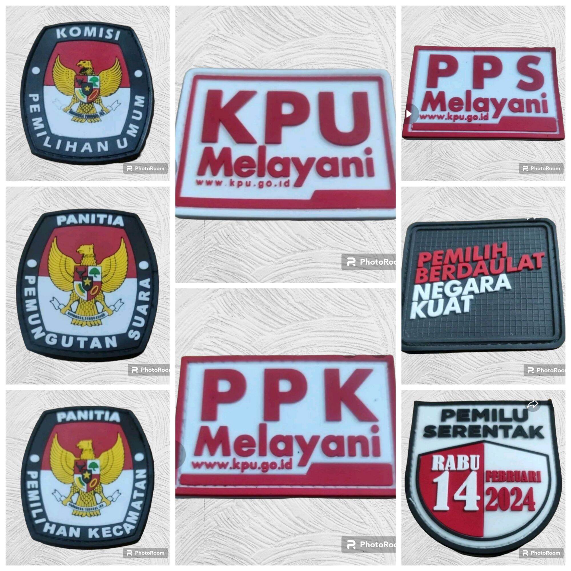 PATCH RUBBER#KPU#PPS#PPK#PEMILU SERENTAK DAN PEMILU BERDAULAT | Lazada ...