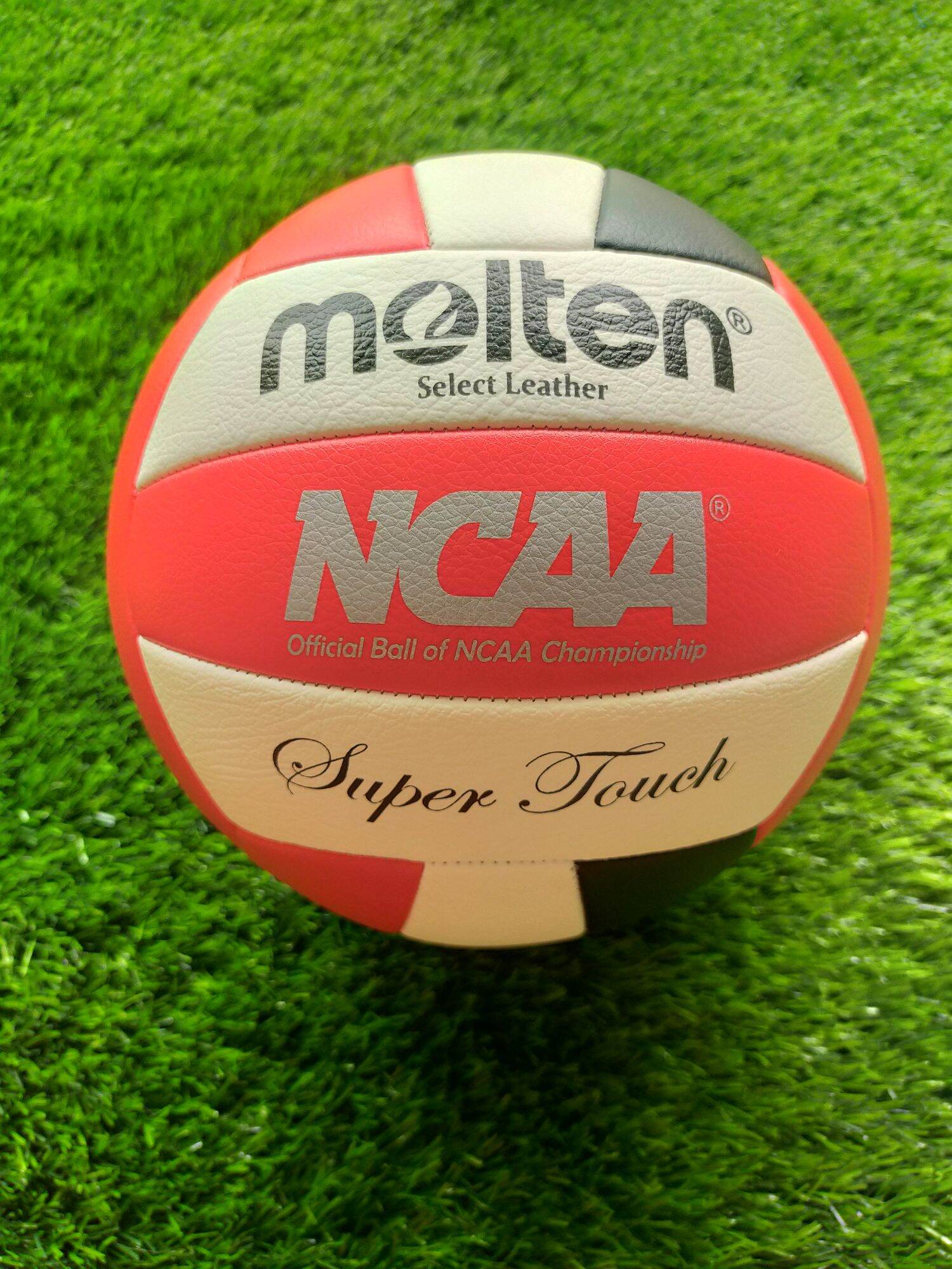 Leather Volleyball Molten Super Touch NFHS Approved Indoor Volleyball ...