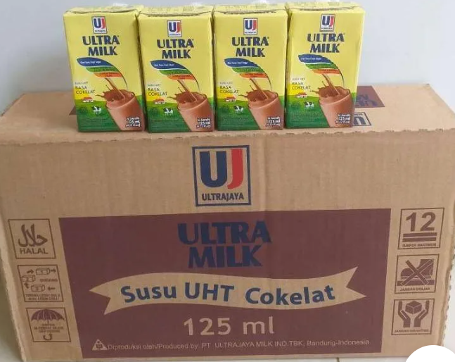 Ultra Milk 125ML (4 pcs / Tetra pack), Coklat | Lazada Indonesia