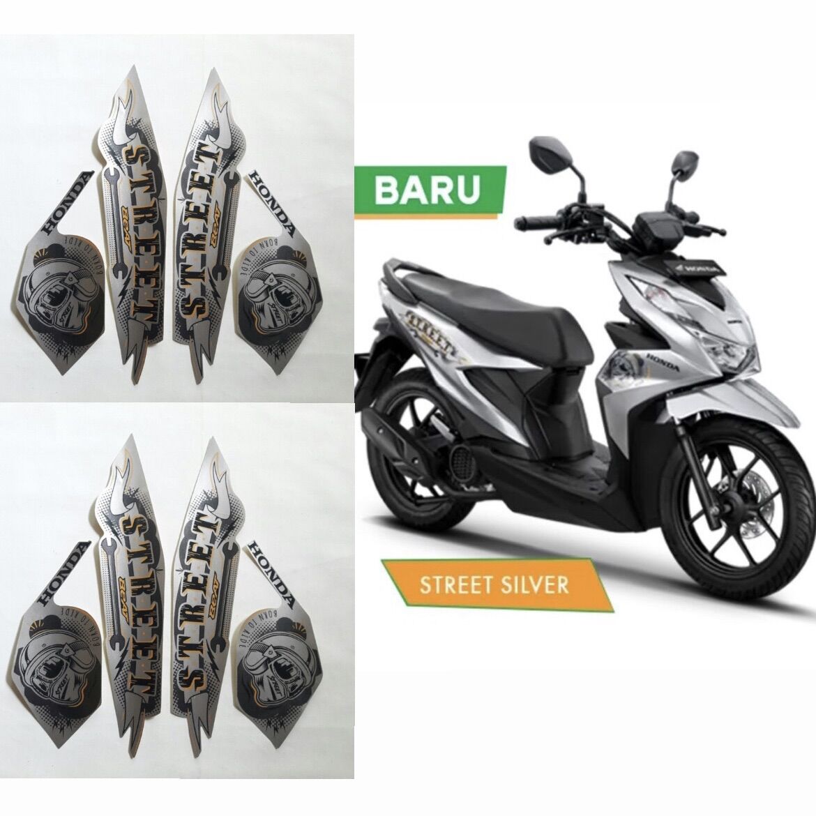 Striping ORIGINAL Honda Beat Street 2023 std striping beat street 2023 ...