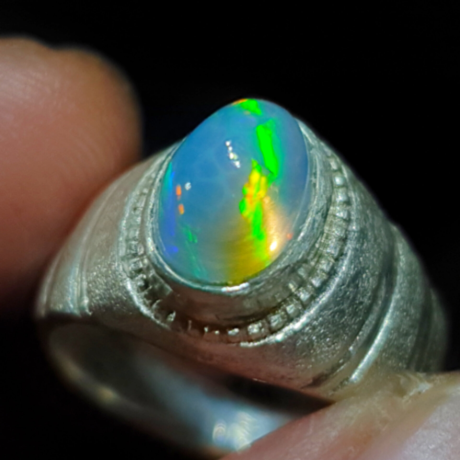 cincin perak batu kalimaya kristal jarong super siang malam | Lazada ...