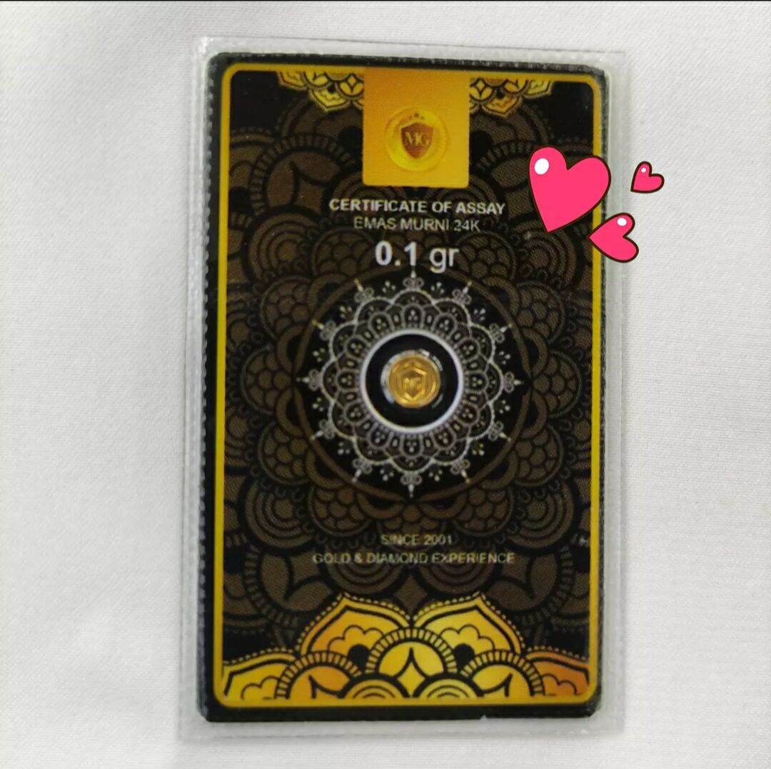 Minigold Mini Gold 0.1 Gram Logam Mulia Asli | Lazada Indonesia