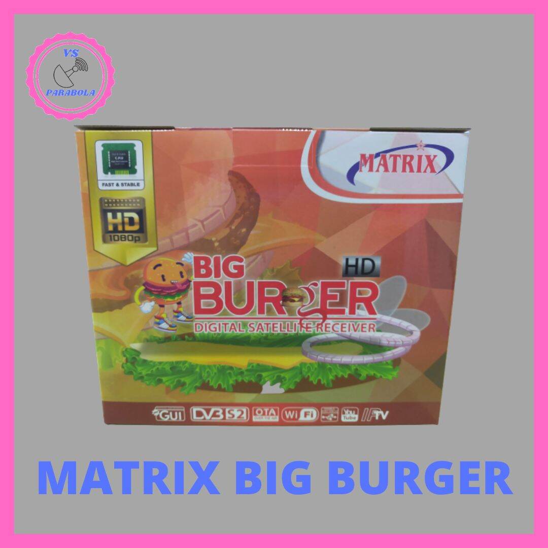 MATRIX BIG BURGER HD RECEIVER PARABOLA | Lazada Indonesia