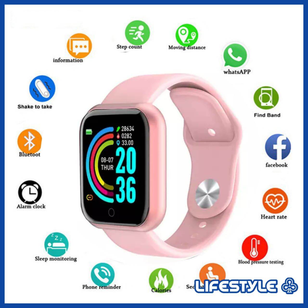 smartwatch jam tangan hp bluetooth tahan air healty monitor kesehatan ...