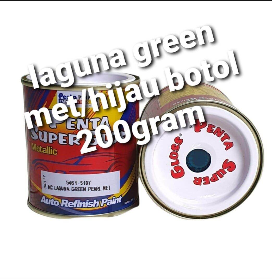 CAT DUCO PENTA NC METALLIC LAGUNA GREEN PEARL MET/ HIJAU BOTOL 200GRAM | Lazada Indonesia