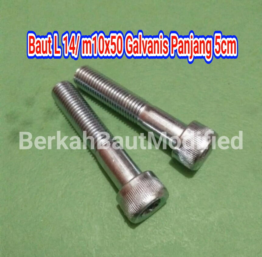 Baut L 14/m10x50 Galvanis Panjang 5cm | Lazada Indonesia