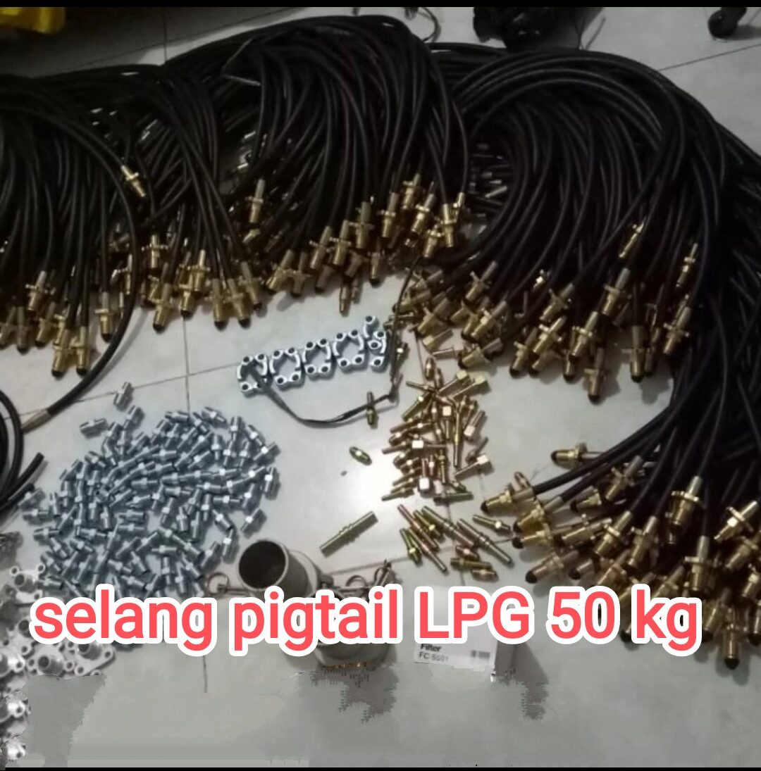 selang gas pigtail tabung gas LPG 50 kg 1/4 inch | Lazada Indonesia