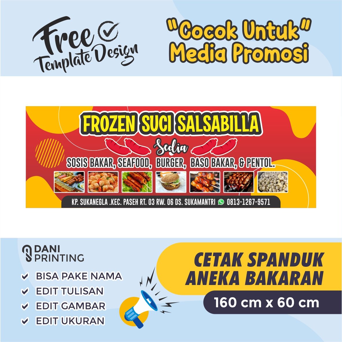 Banner Spanduk ANEKA BAKARAN 60 X 60 cm BISA DI EDIT | Lazada Indonesia