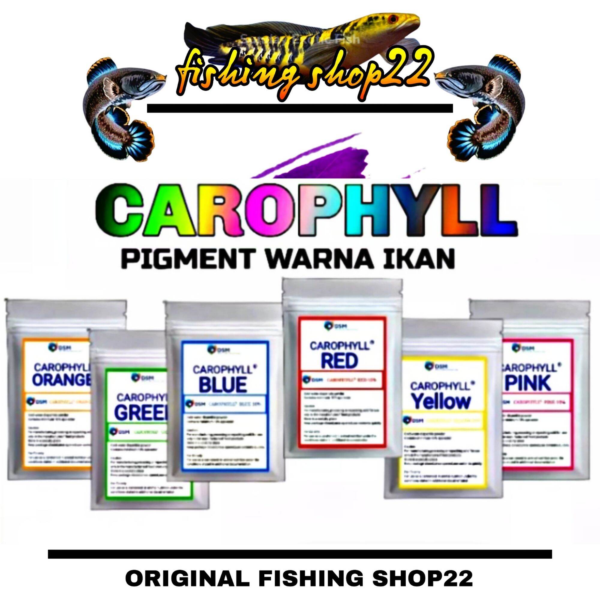 pewarna pelet pakan ikan carophyll original DSM kemasan 5 gram | Lazada ...