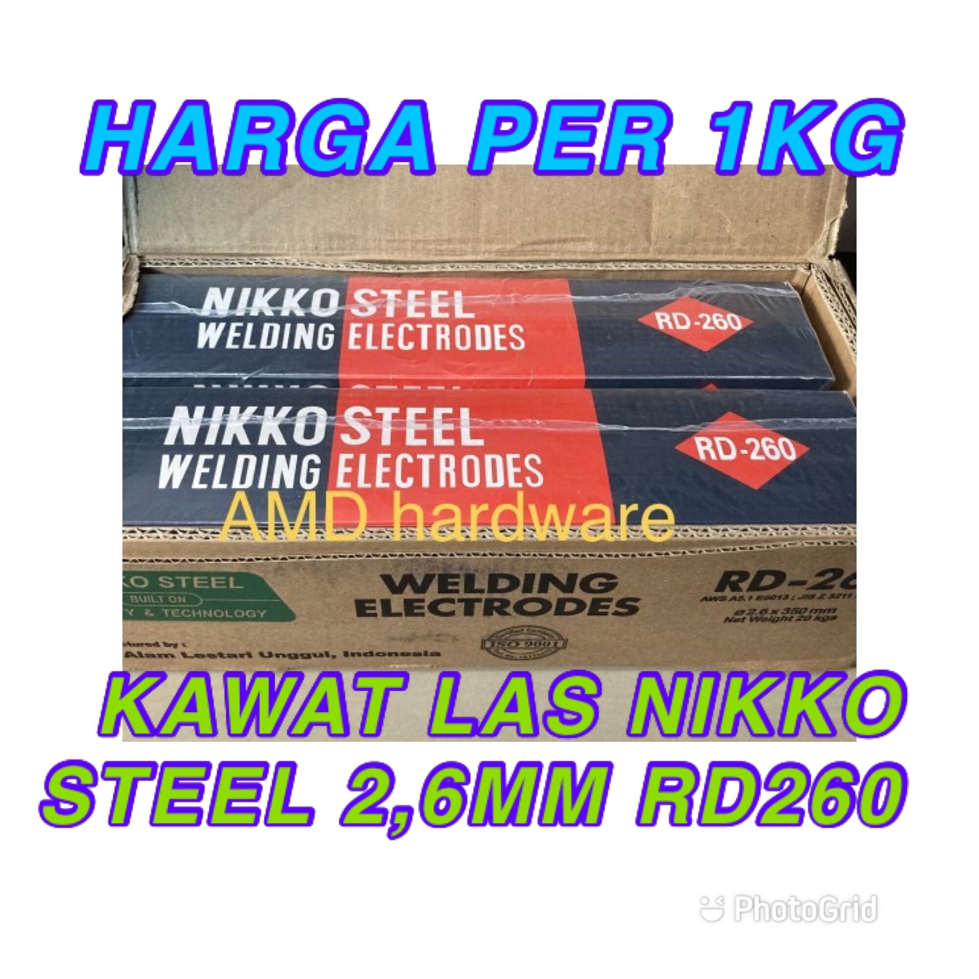 Kawat Las Nikko Steel 3,2mm 2,6mm Eceran 2.6 3.2 mm RD260 MMA SMAW ...