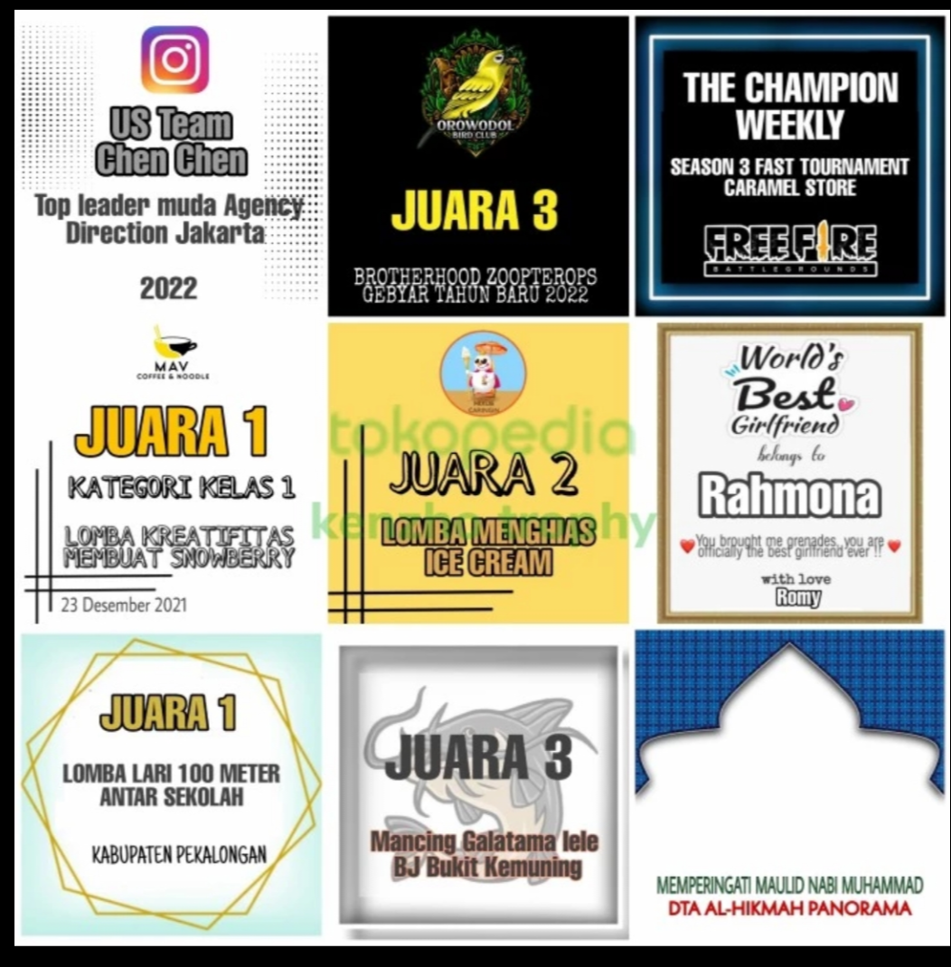 LOGO dan STIKER PIALA BERLAMINASI | Lazada Indonesia