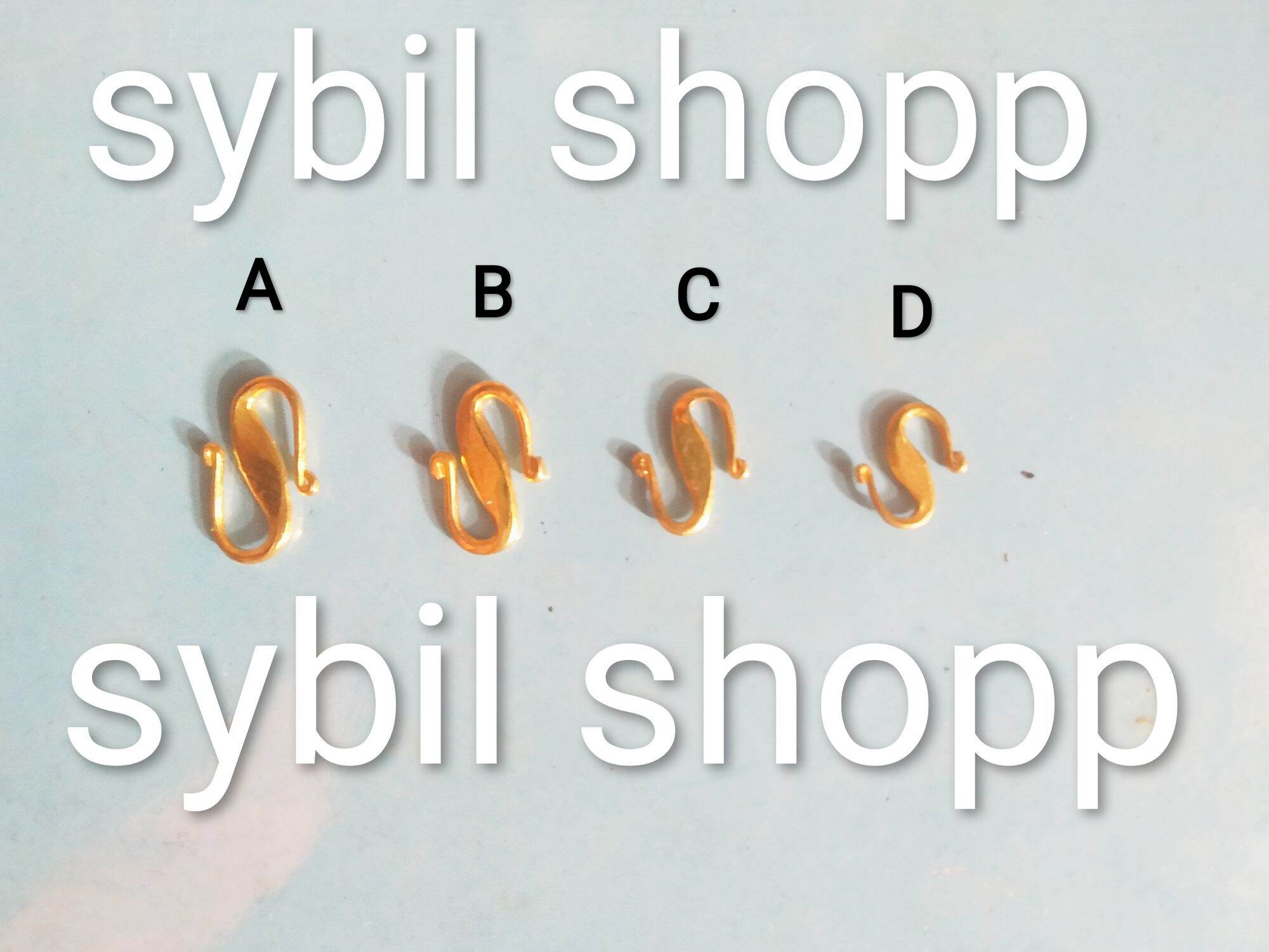 kokot atau kaitan bentuk S lapis emas 24k | Lazada Indonesia