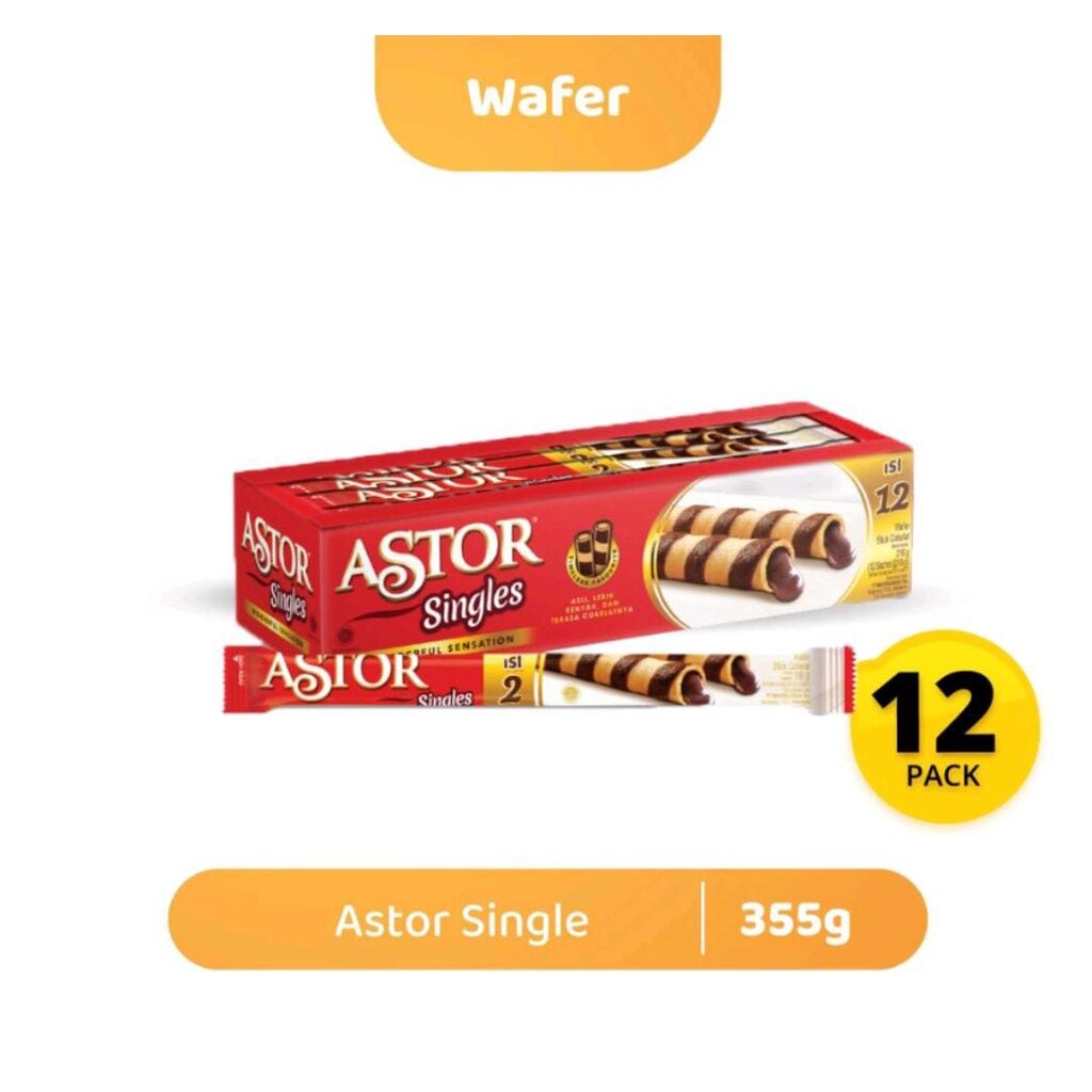 ASTOR COKLAT WAFER ROLL ISI 12 BUNGKUS | Lazada Indonesia