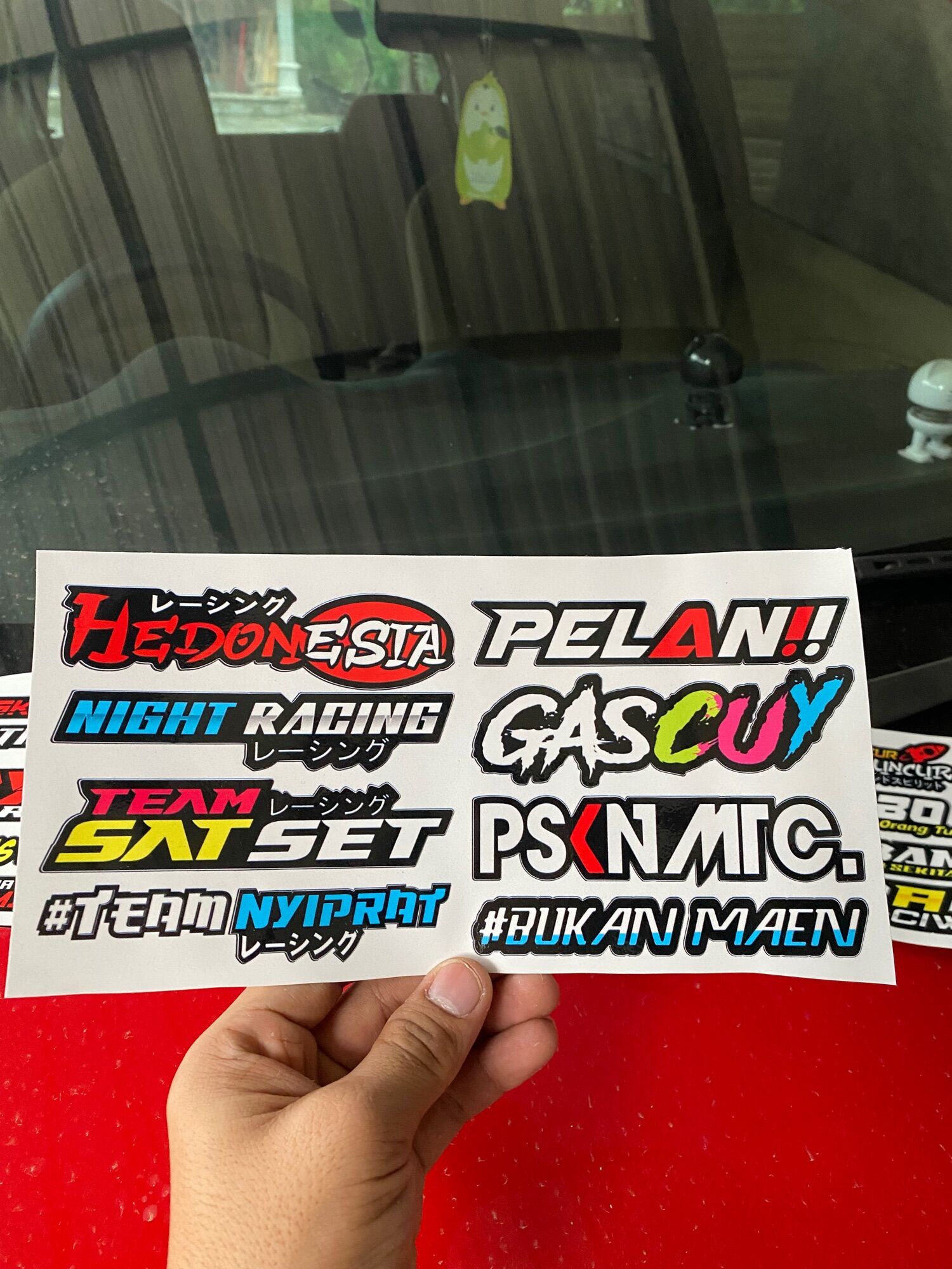 Sticker Pack Kata Kata Racing Team Sat Set Hedon Pskmrc | Lazada Indonesia