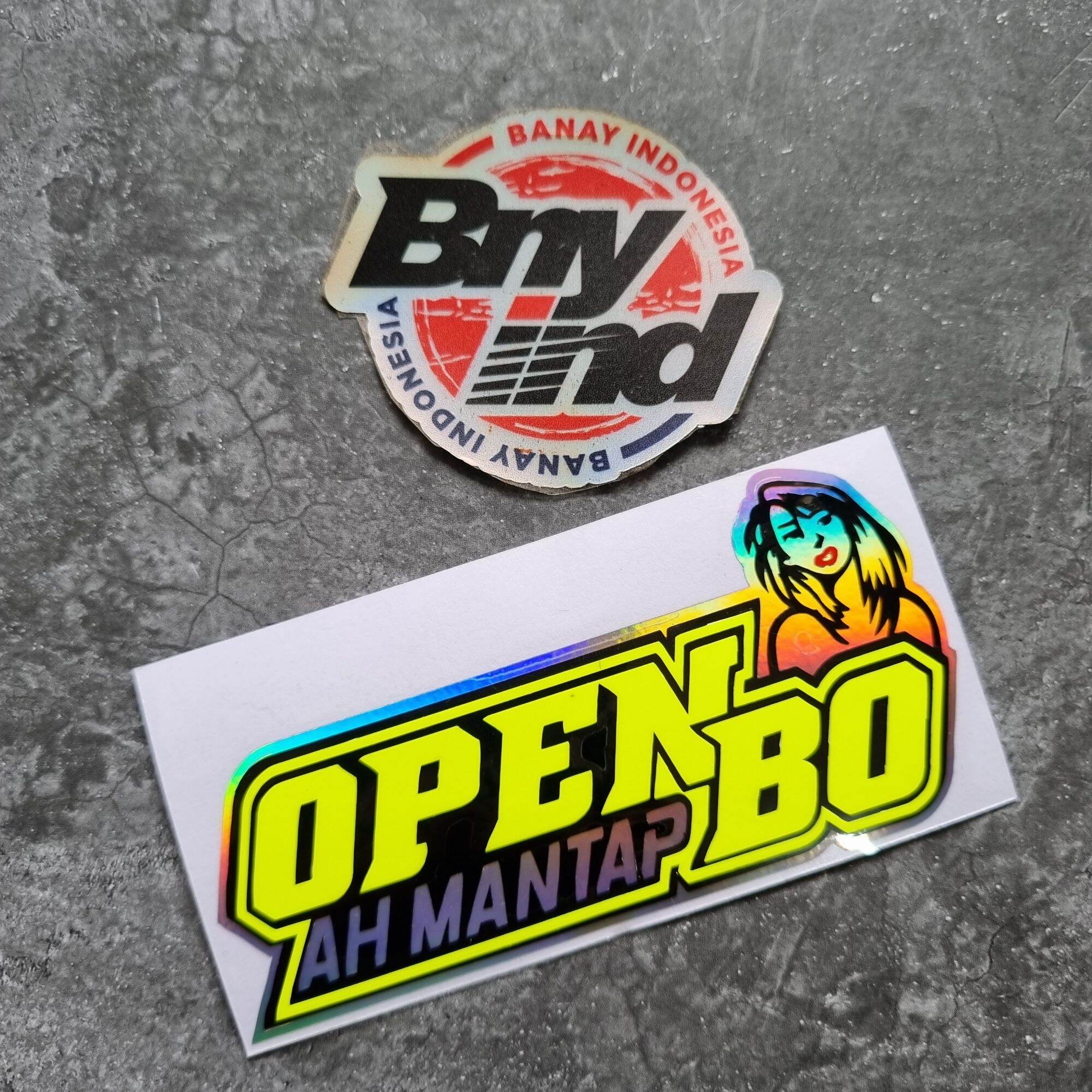 STICKER Stiker TEAM SANTUT TEAM NGOPI PESONA GADIS DESA DLL Cutting ...