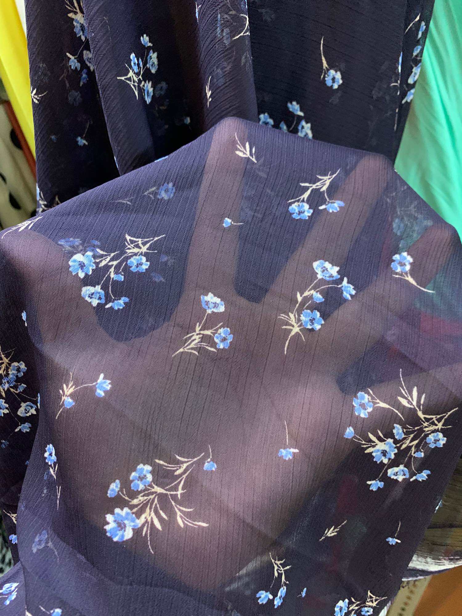 Kain sifon yoryu - bahan sifon yoryu - sifon yoryu motif bunga - sifon ... Kain sifon yoryu - bahan sifon yoryu - sifon yoryu motif bunga - sifon ...