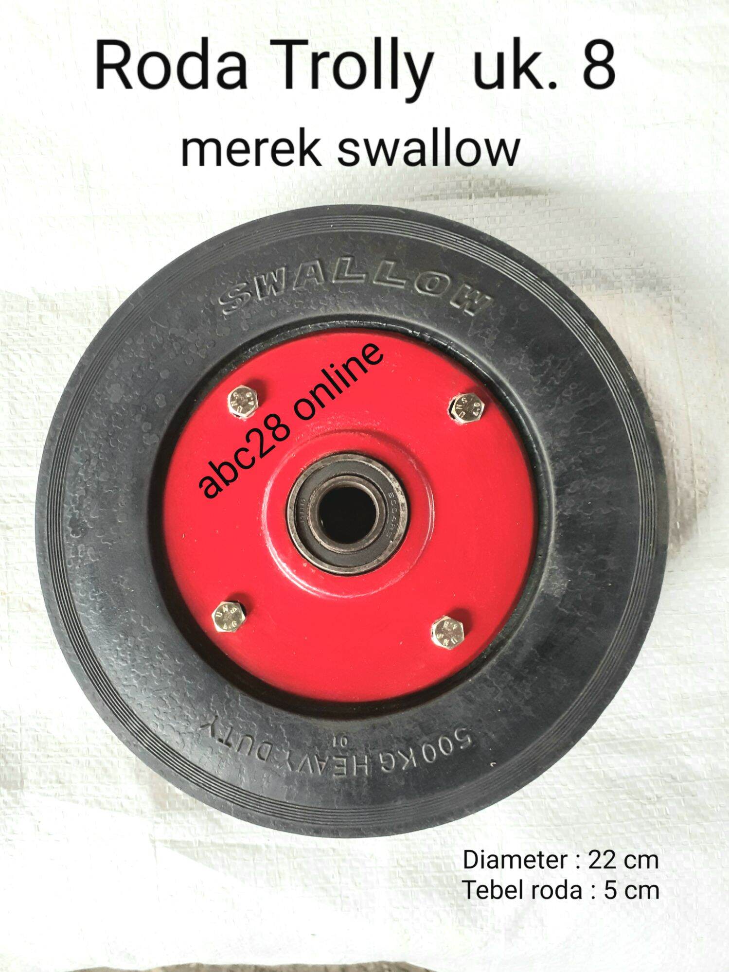Roda Troli ukuran 8 inc swallow bahan karet berkualitas | Lazada Indonesia Roda Troli ukuran 8 inc swallow bahan karet berkualitas | Lazada Indonesia