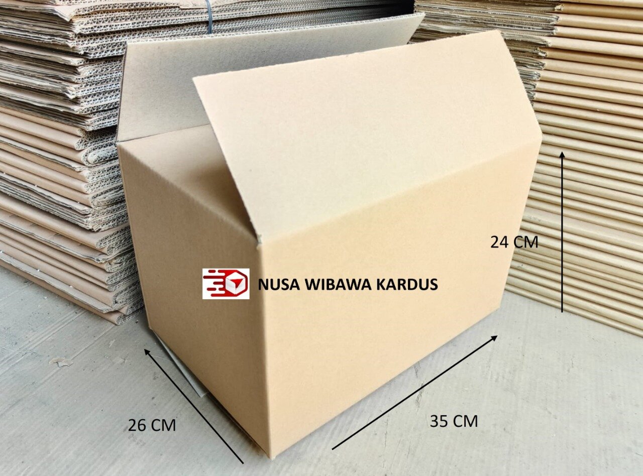 kardus box packing polos 35x26x24 cm | Lazada Indonesia