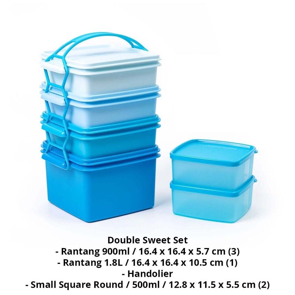Tupperware rantang susun double sweet free | Lazada Indonesia