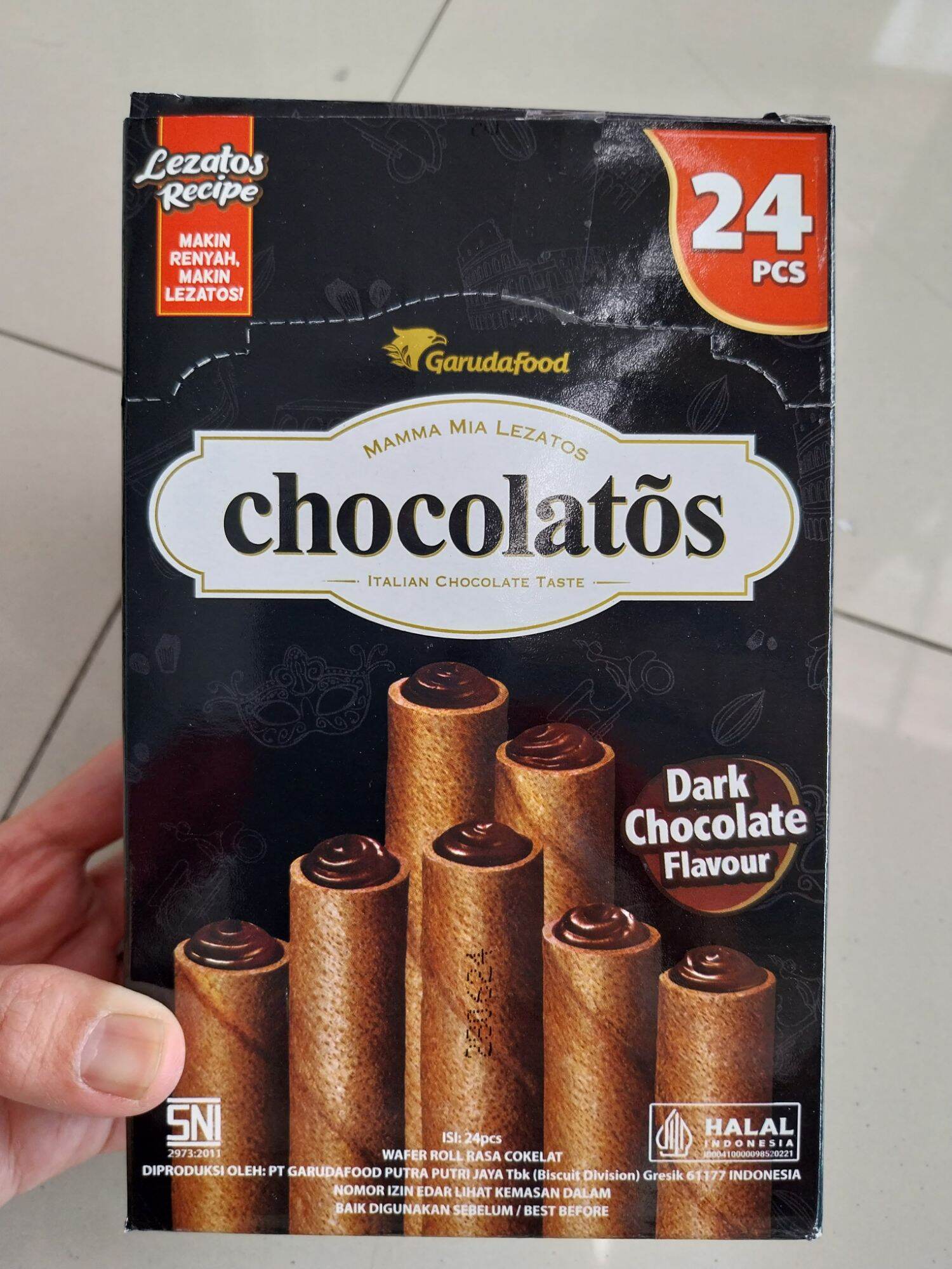 Chocolatos Dark coklat 1 box / 24 pcs | Lazada Indonesia