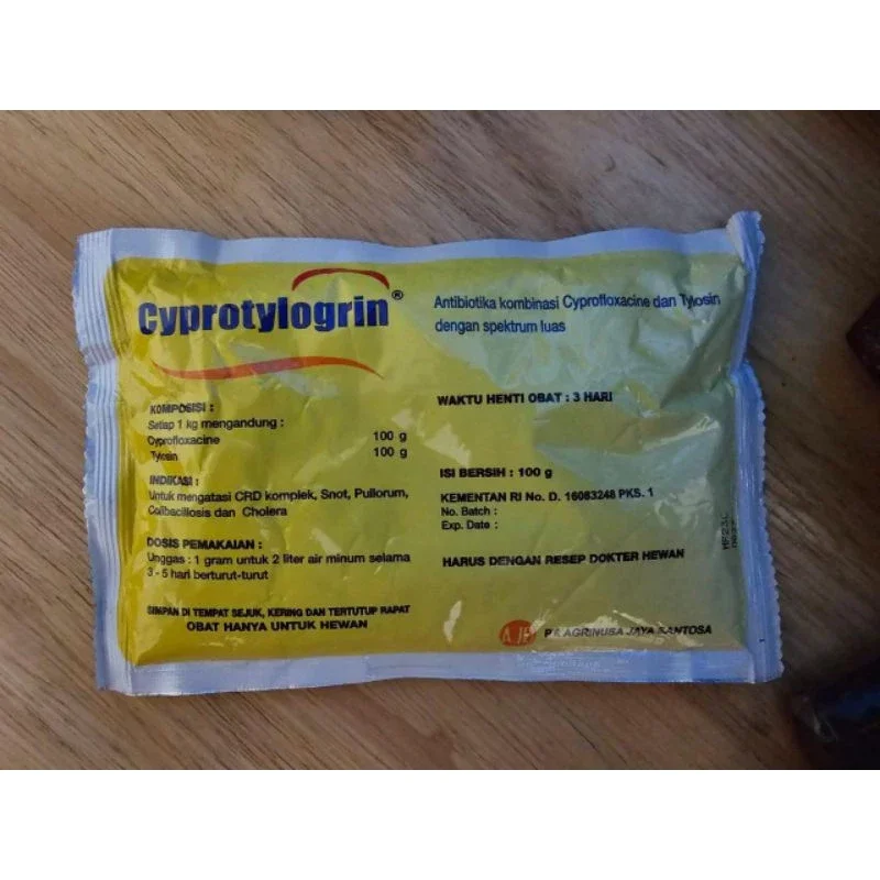 Antibiotik, Obat Ngorok pada Ayam (Cyprotylogrin 100 Gram Obat untuk ...