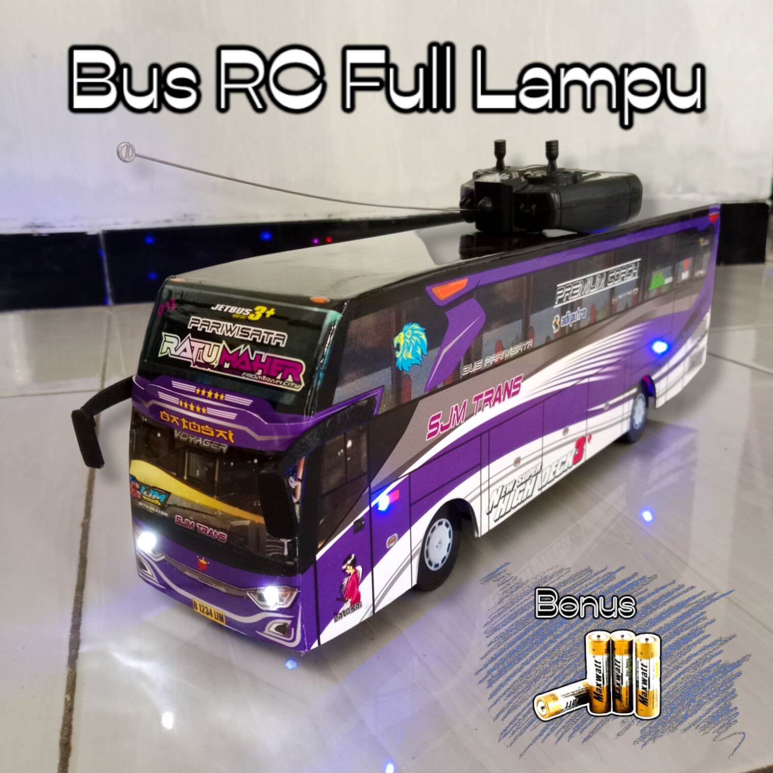 Miniatur Bus SJM TRANS RATU MAHER RC SUARA TELOLET BASURI | Lazada ... Miniatur Bus SJM TRANS RATU MAHER RC SUARA TELOLET BASURI | Lazada ...