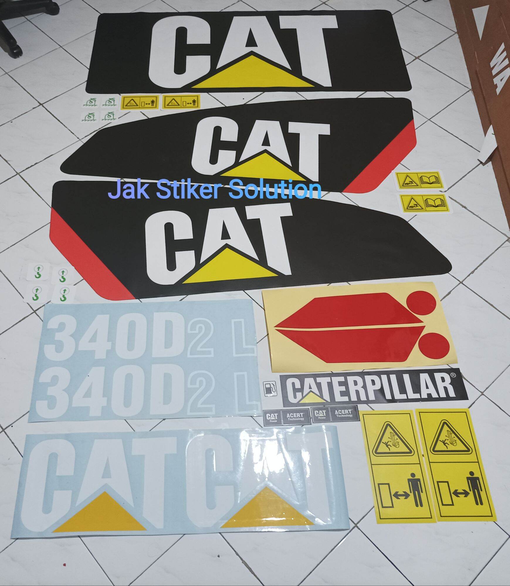 Stiker Cat 340D2L Caterpillar Sticker Alat Berat | Lazada Indonesia