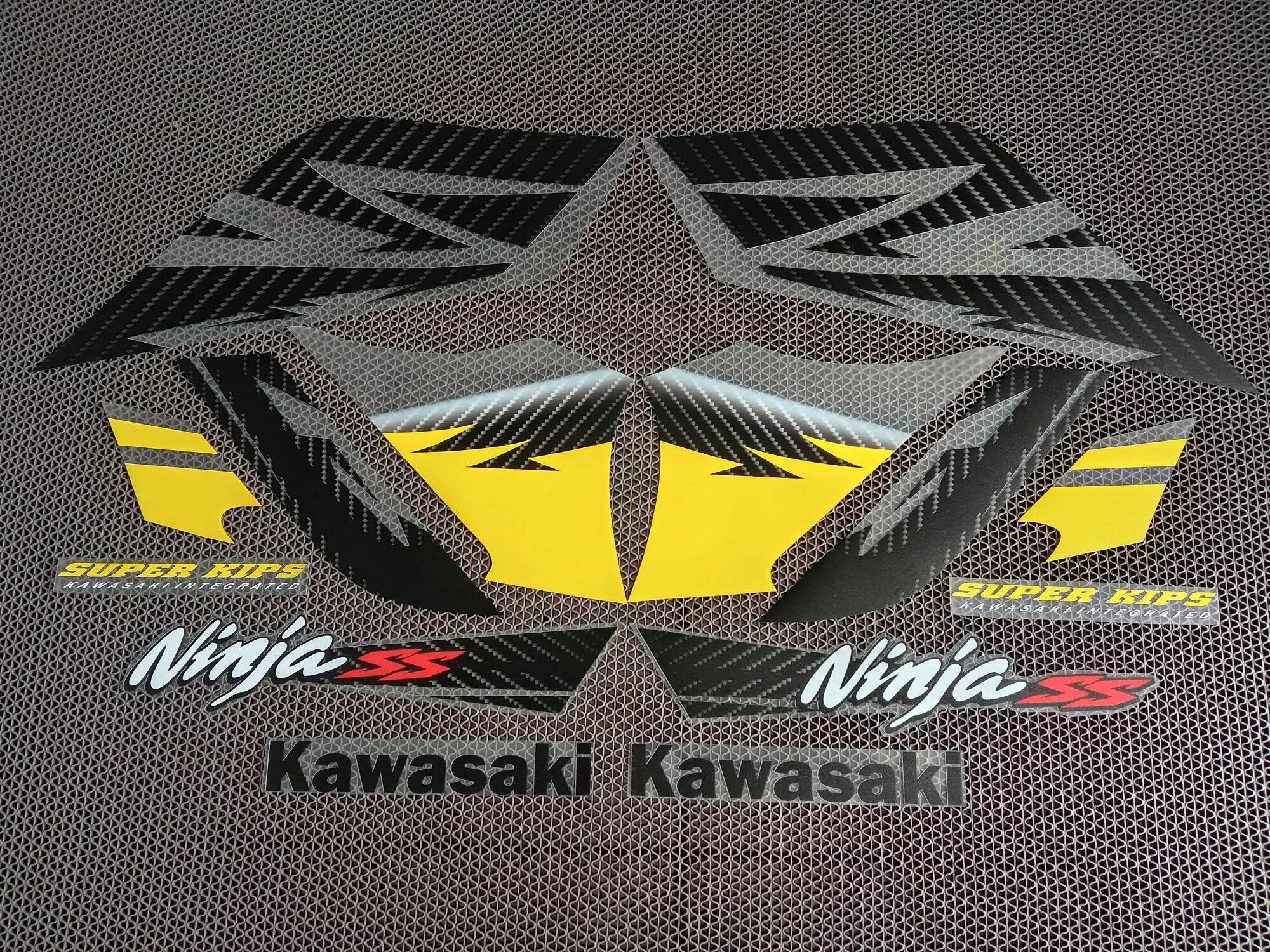 STRIPING TRANSPARAN KAWASAKI NINJA SS KUNING | Lazada Indonesia
