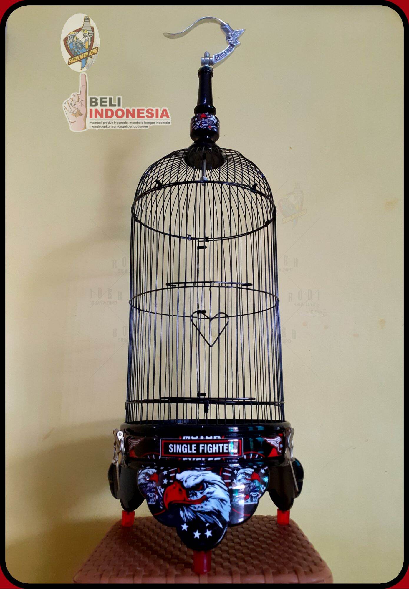 SANGKAR HELOPET PLECI MINI kandang burung mini tebok pvc motif Eagle ...