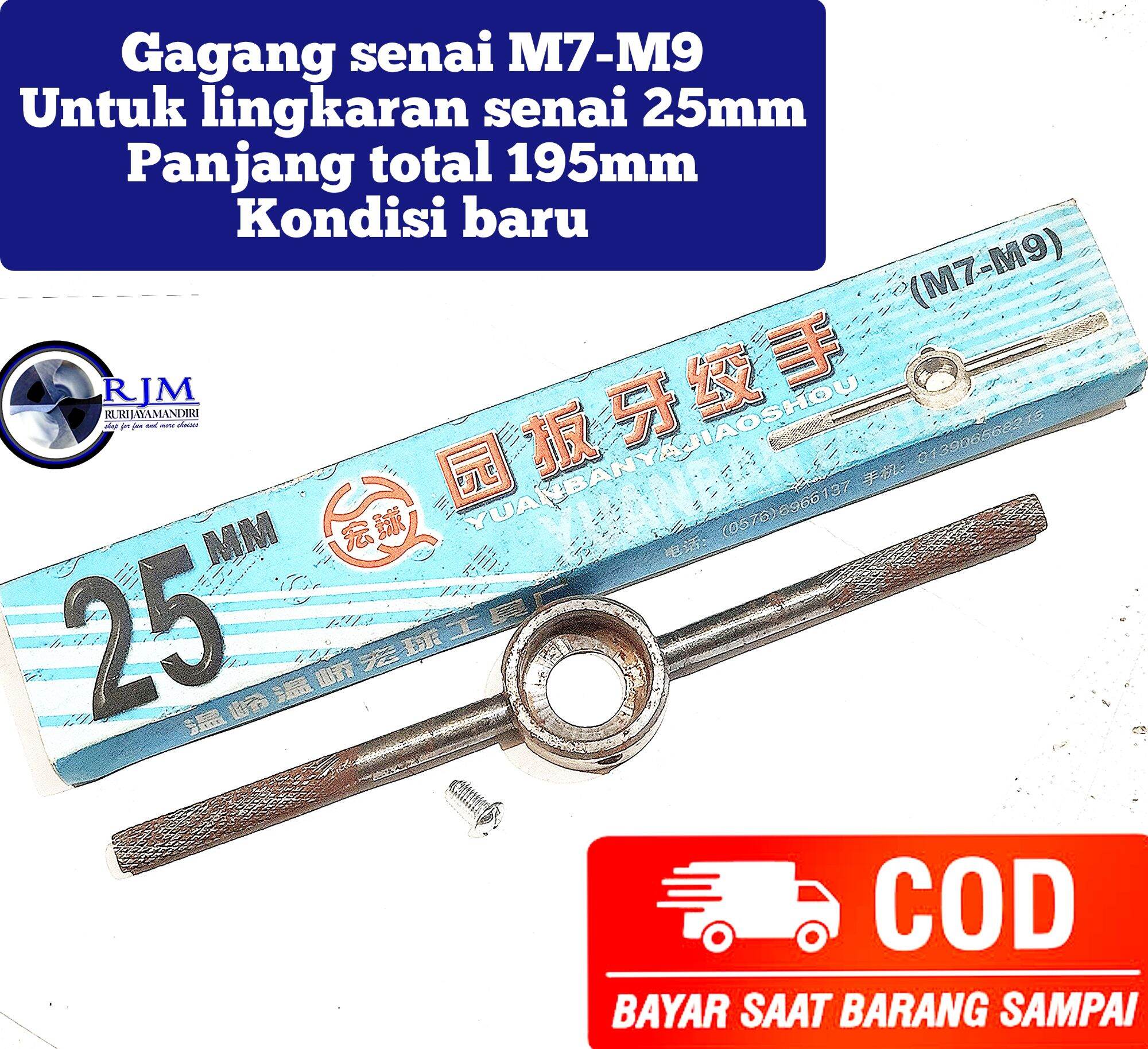 gagang senai handle snei round dies untuk lingkaran 25mm panjang 195mm ...