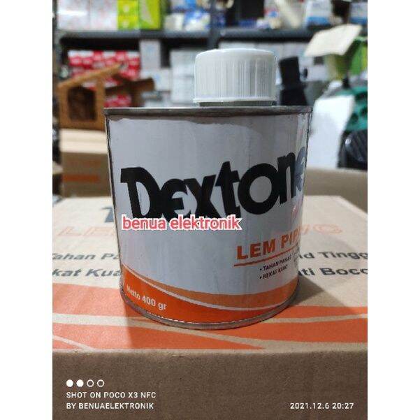 Promo Dextone Lem Pipa PVC KALENG 400 GR | Lazada Indonesia