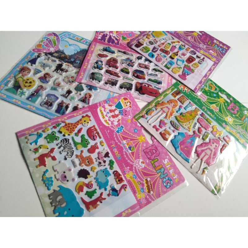 stiker tas kotak karakter 20 lembar ukuran 12x14,5 cm | Lazada Indonesia