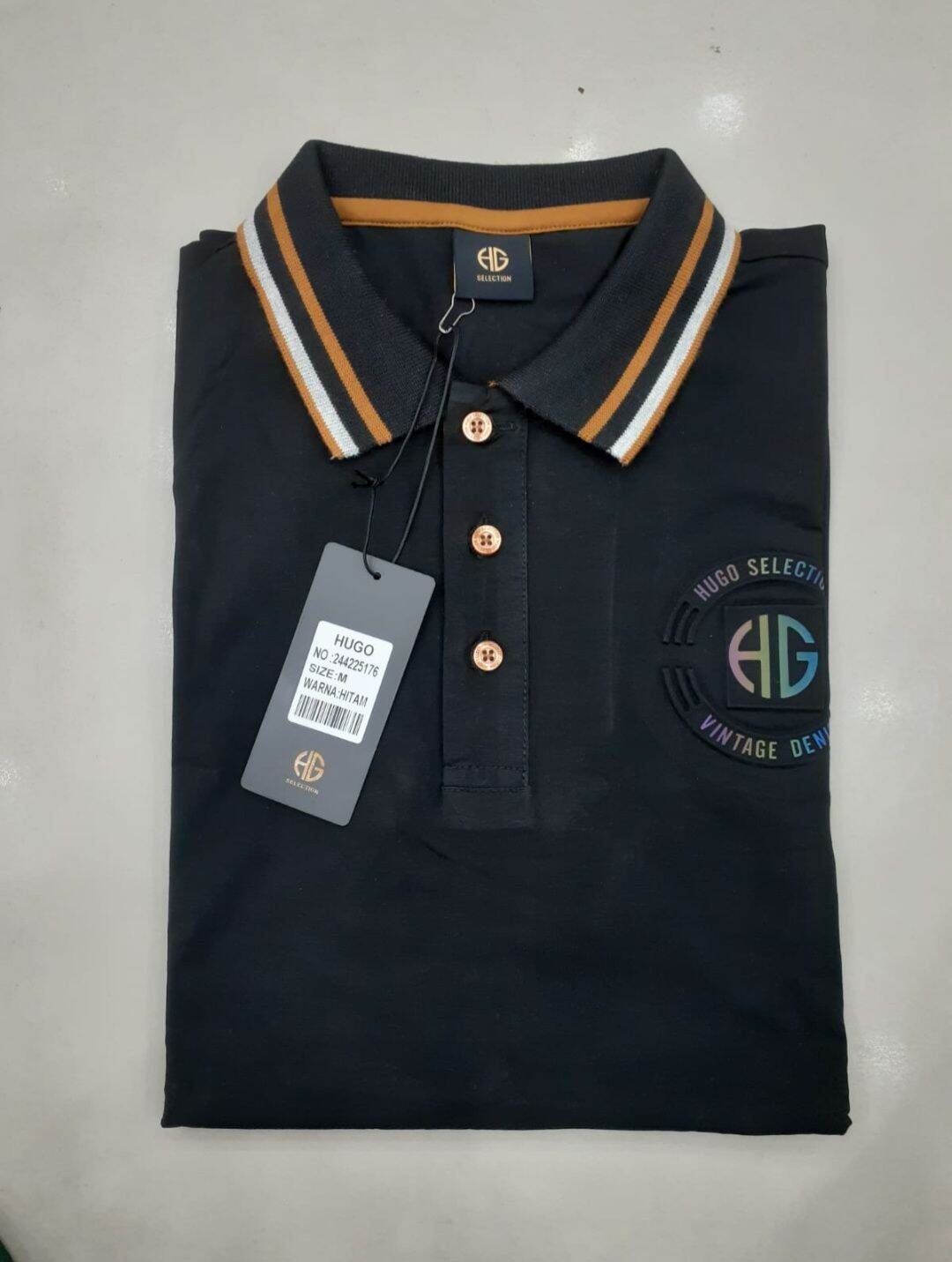 Kaos kerah hugo selection / kaos kerah polo shirt cowok / baju distro ...