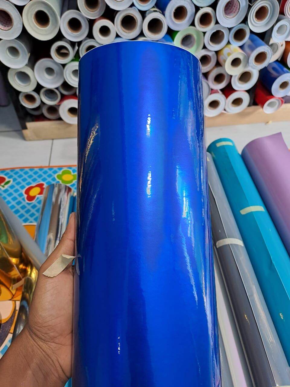 STIKER SKOTLET BIRU TUA GLOSSY SCOTLITE BIRU CANDY | Lazada Indonesia