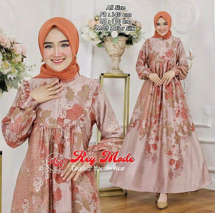 DREAS MOTIF RAFLESIA SILK LUXURY PREIUM MODEL UMBRELA | Lazada Indonesia