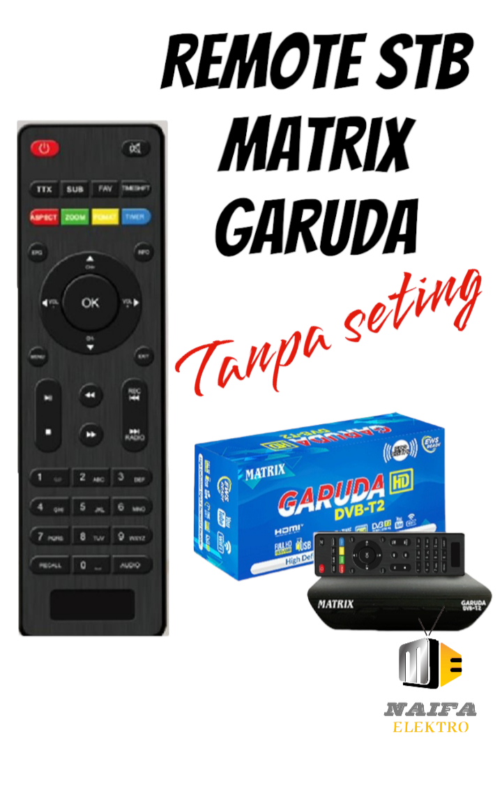 Remote stb matrix Garuda hd/Remote setbox Matrix Garuda | Lazada Indonesia