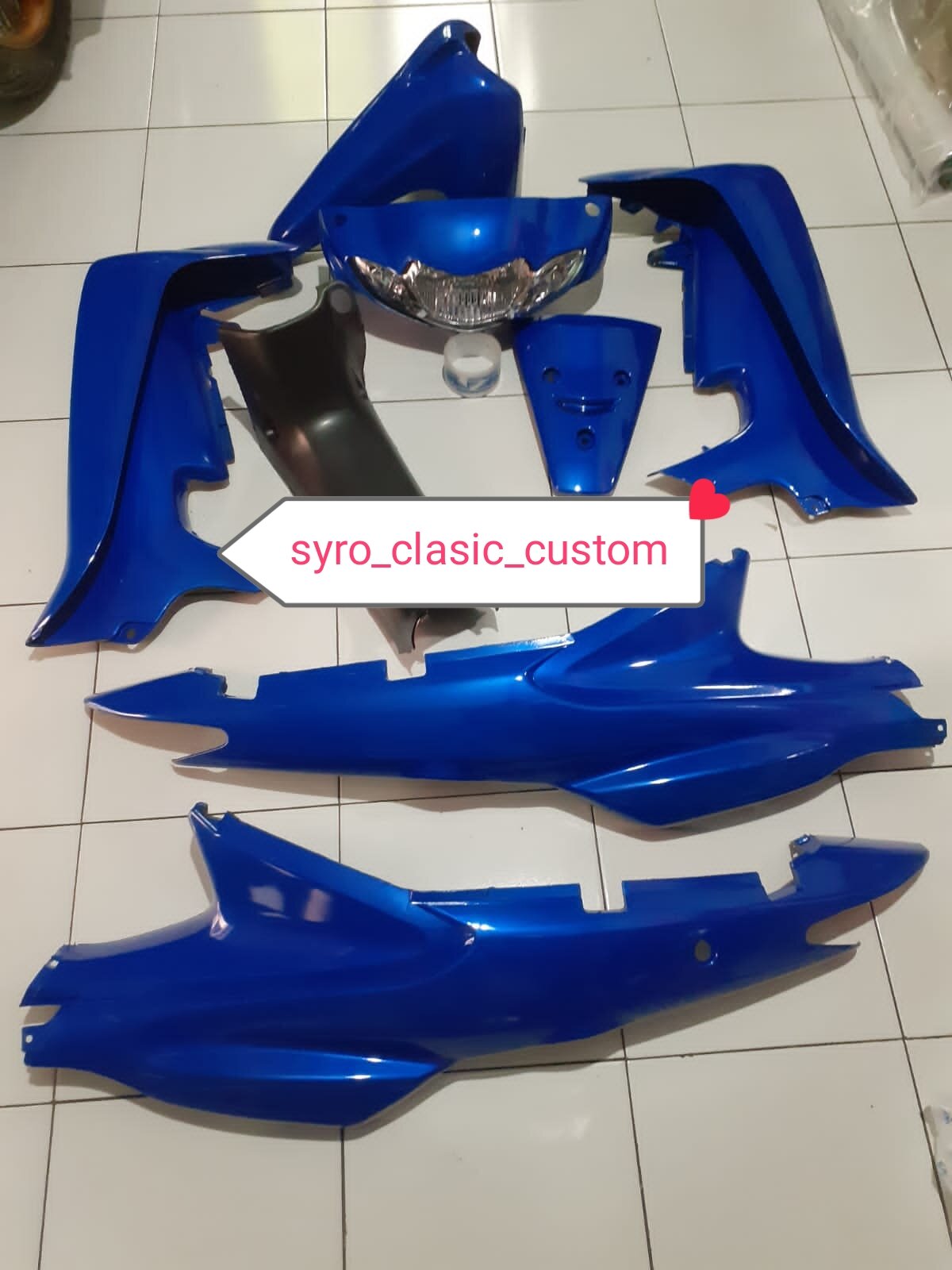 PAKET BODI SUZUKI SMASH LAMA WARNA BIRU | Lazada Indonesia