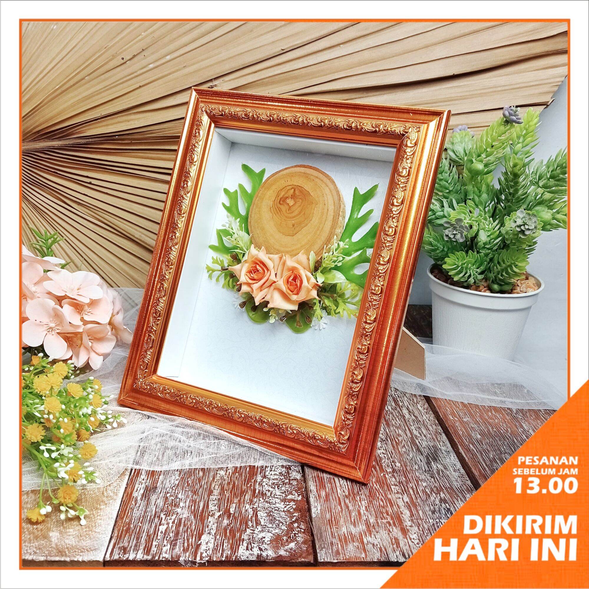 Dolpin/ Frame Pigura Tempat Logam Mulia dan Uang untuk Kado, Lamaran ...