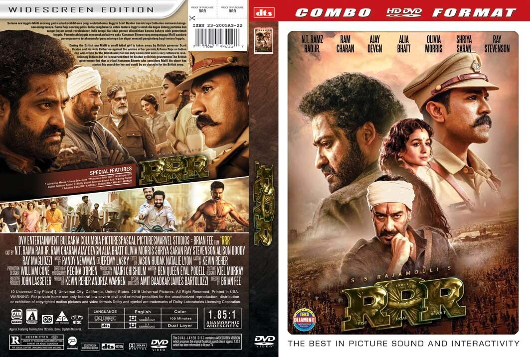 Kaset Dvd Film Bioskop India 2022 : RRR | Lazada Indonesia