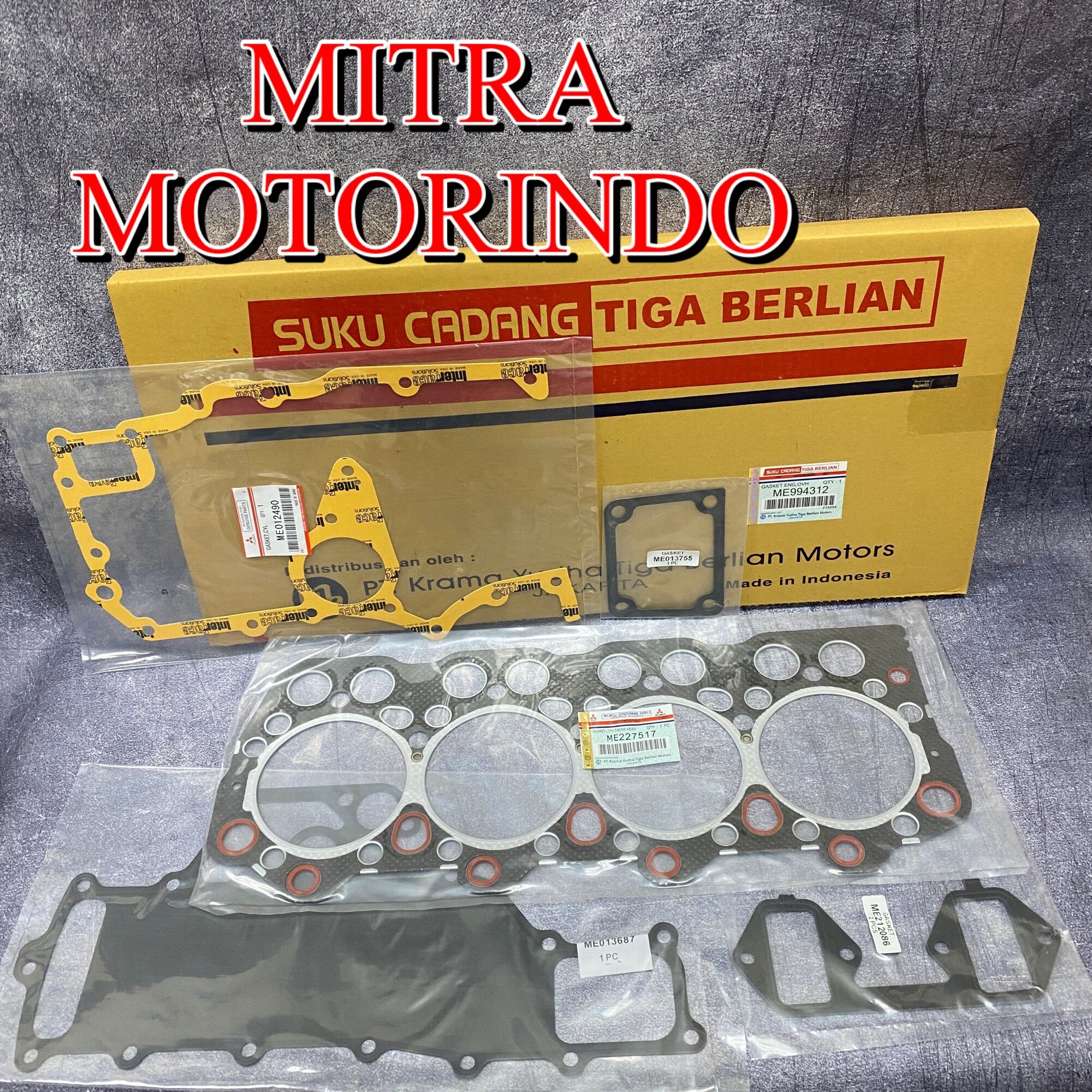 Paking set/gasket engine set Mitsubishi canter ps125 Turbo type Asli ...