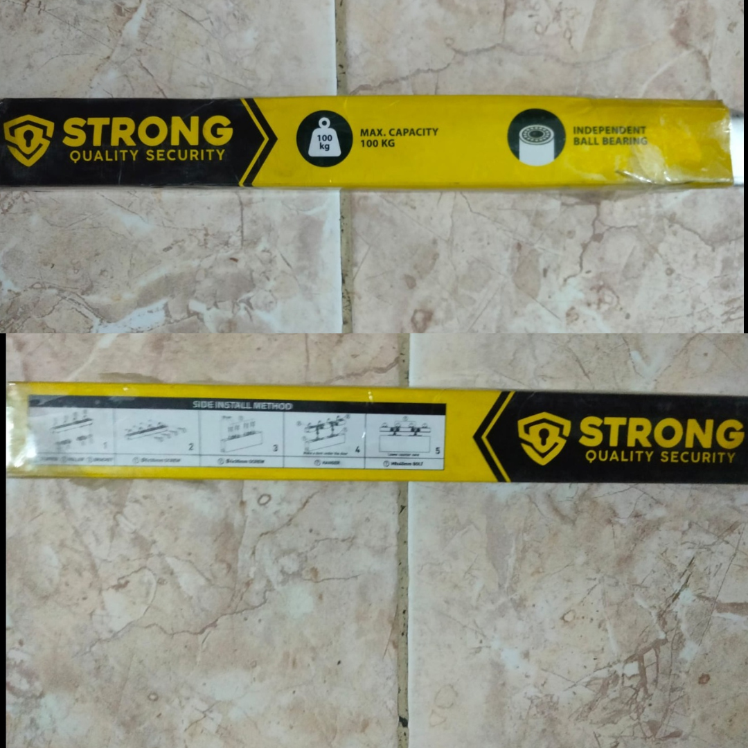 rel pintu sliding rel geser j3 merek strong untuk 1 daun pintu ukuran ...