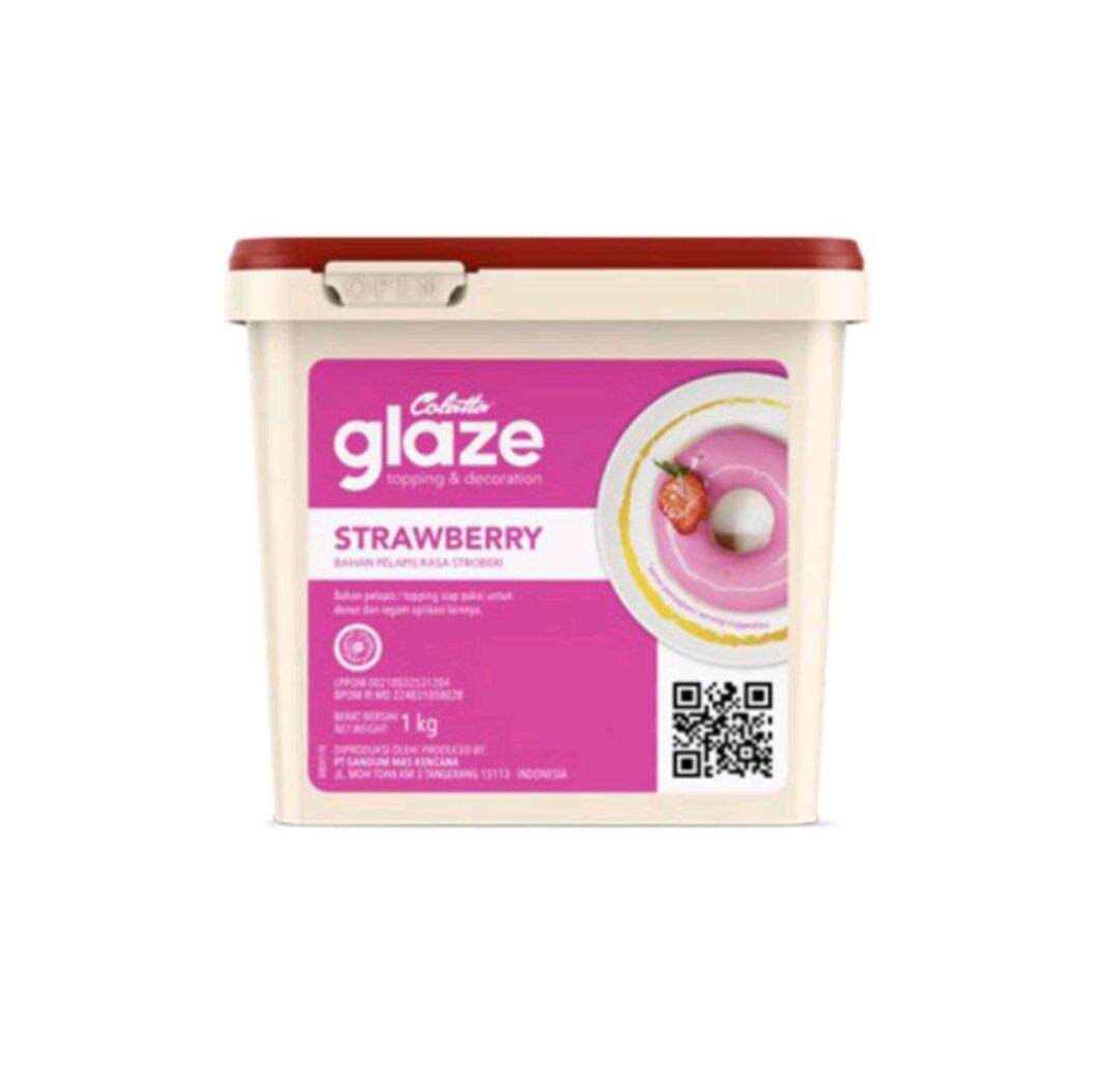 GLAZE COLATTA 1kg / COLATTA DIP GLAZE Plaza Taro / Glaze Dark Donat ...