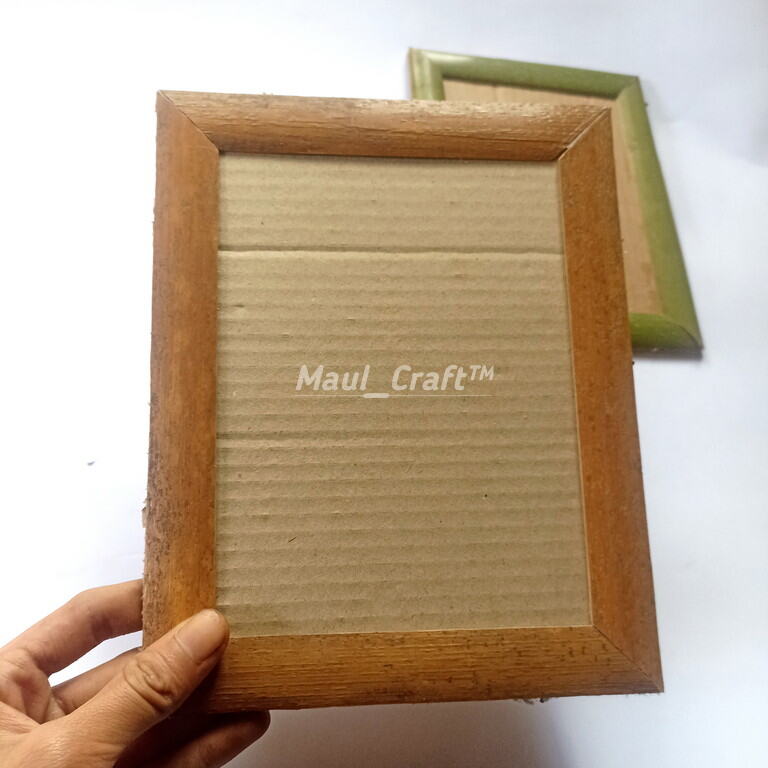 Bingkai Foto Tirai Pohon Sagu / Rumbia, Pigura dari Tirai Batang Pohon ...