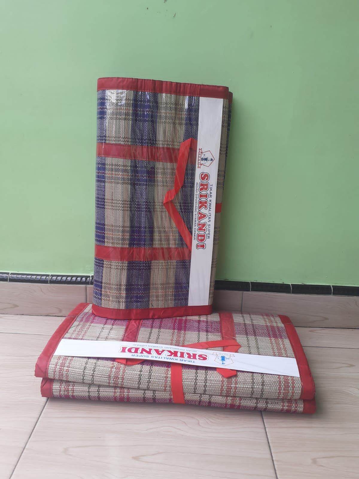 Tikar lipat mendong srikandi kotak ukuran besar 2x3M dan 2x2M | Lazada ...