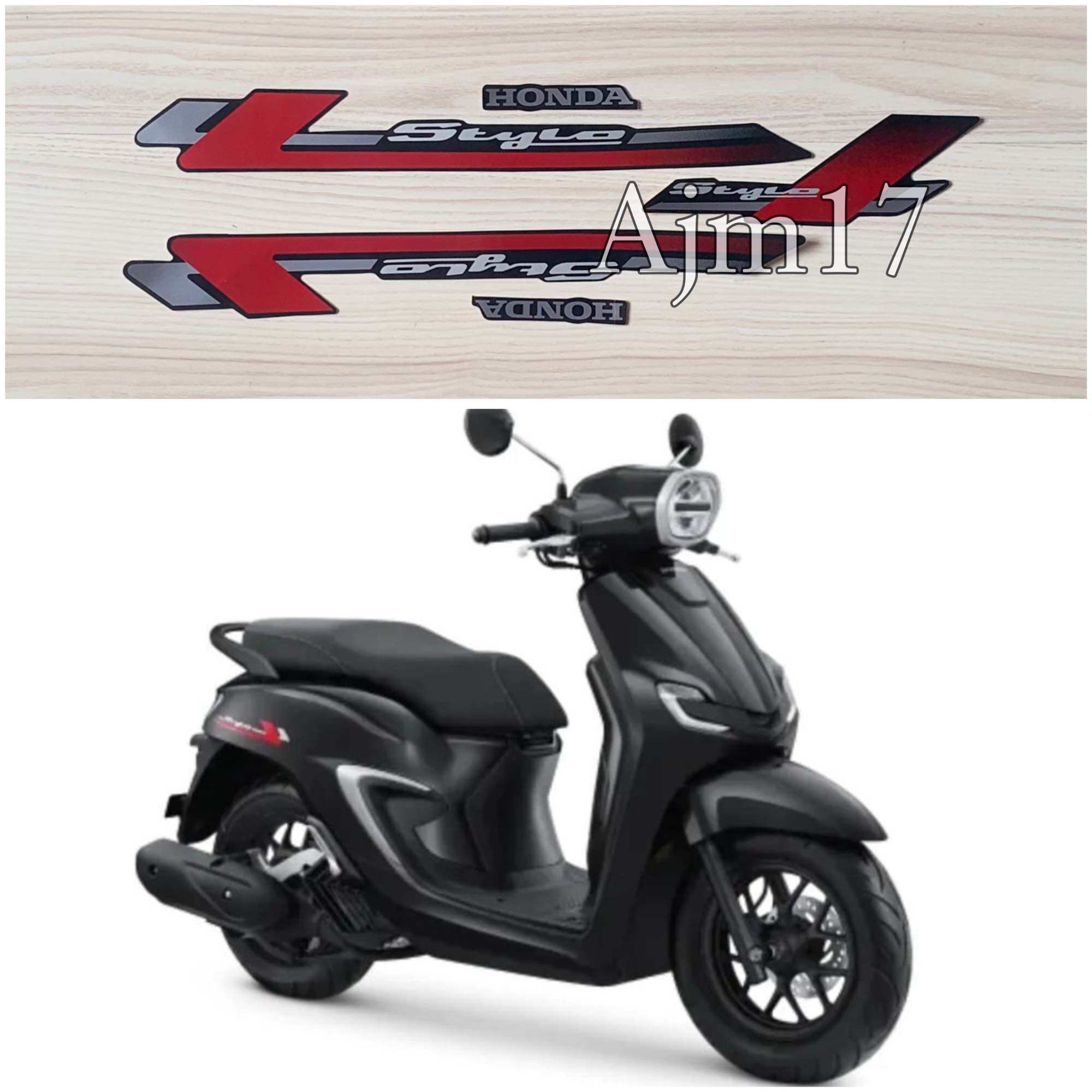 STIKER STRIPING MOTOR HONDA STYLO 160 2024 HITAM GLAM BLACK | Lazada ...