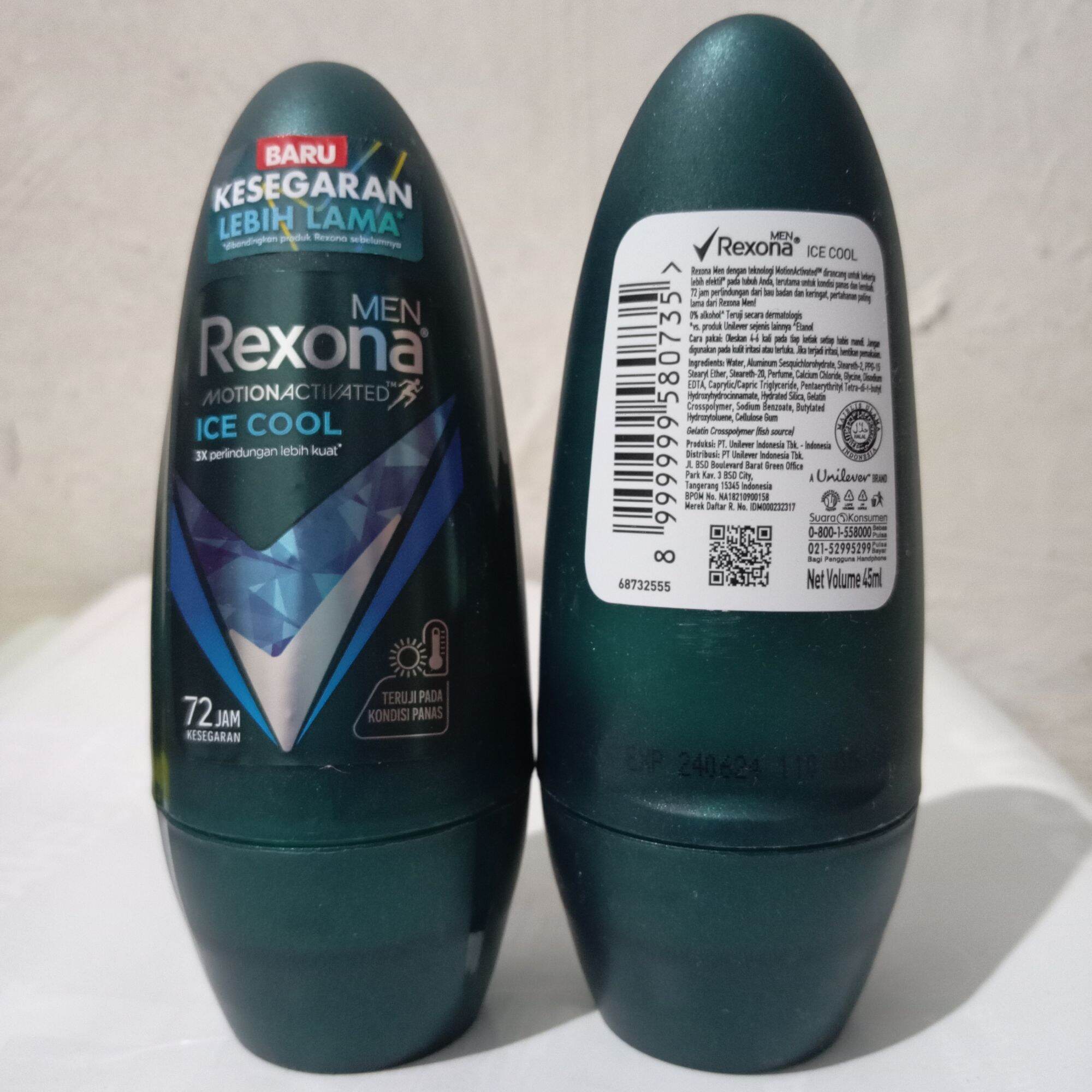 Rexona Men Deodoran Ice / Lime Cool 45ml | Lazada Indonesia